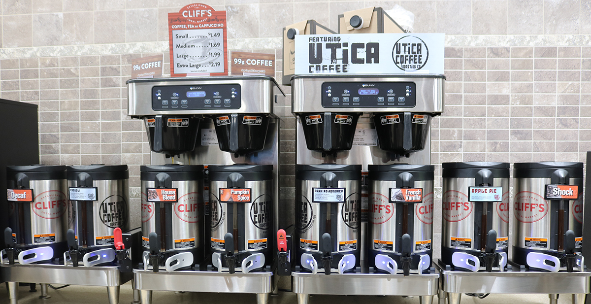 Locations Serving Utica Coffee — Cliff's Local Market